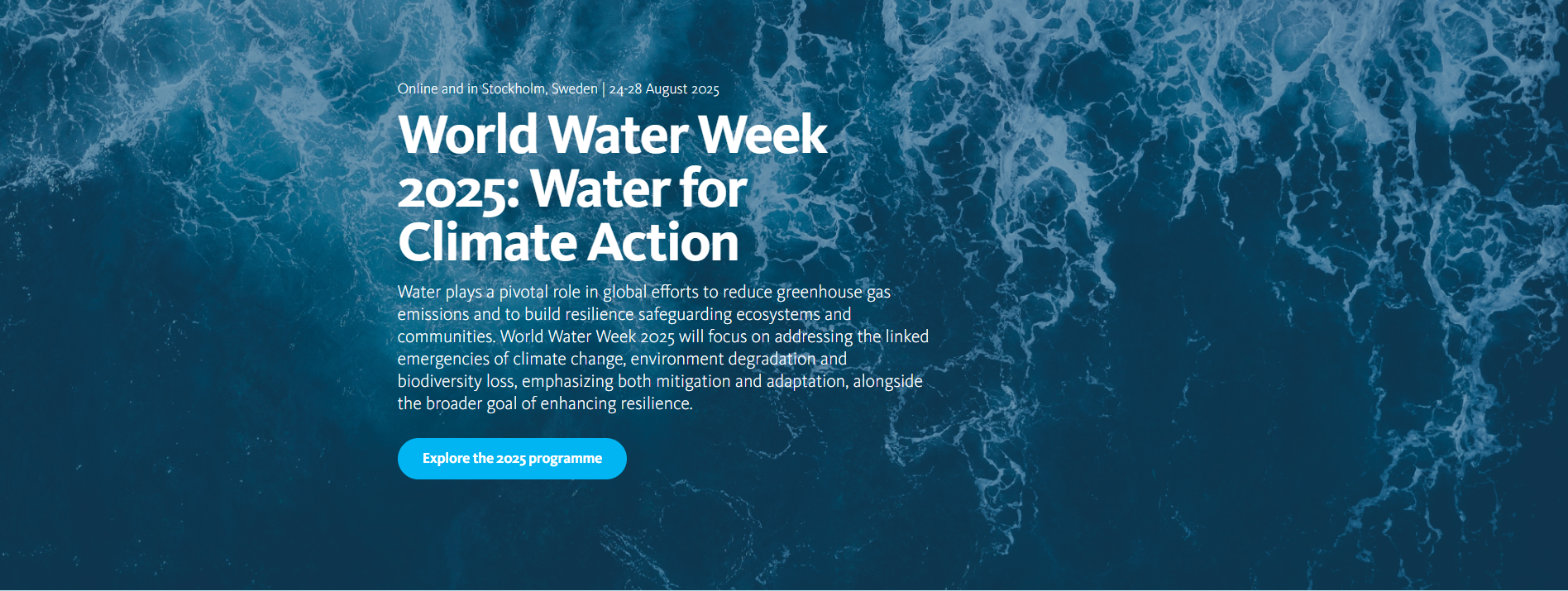 World Water Week 2025: Water for Climate Action - Water Filters – Trade ...